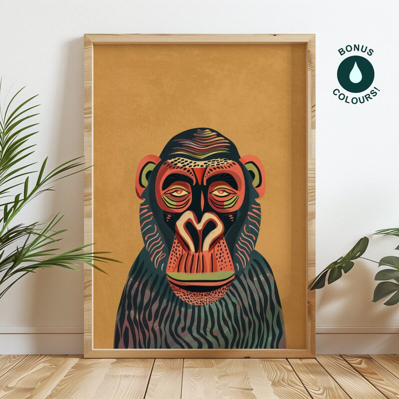Aztec Monkey Art - Etsy
