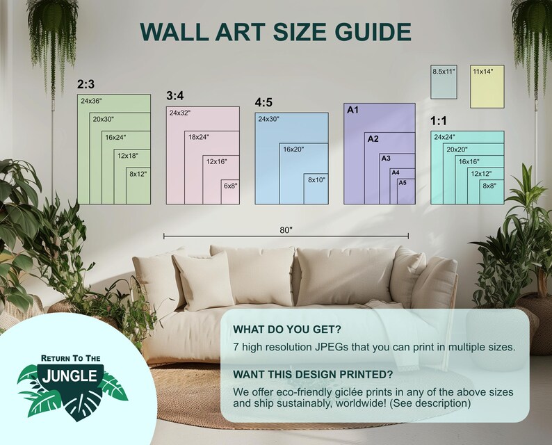 Hippo Boho Gallery Wall Art, Whimsical Hippopotamus Illustration Home ...