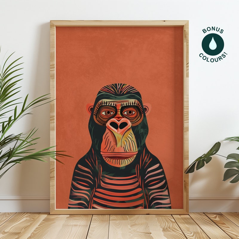Aztec Monkey Art - Etsy