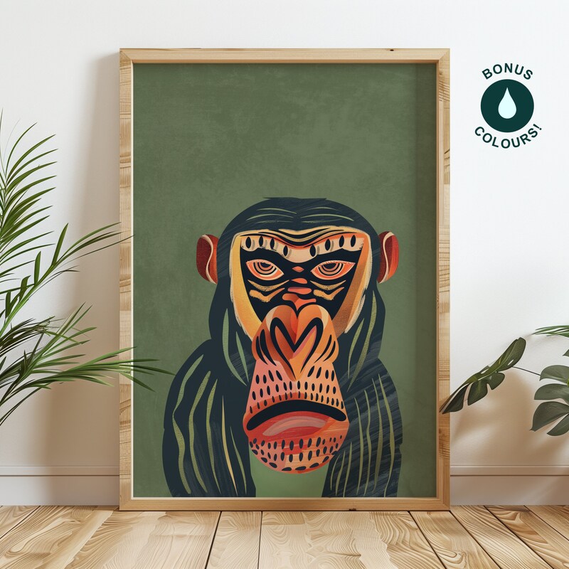 Aztec Monkey Art - Etsy