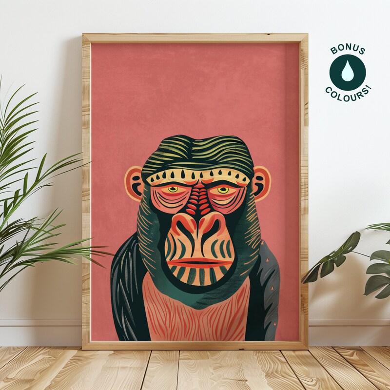 Aztec Monkey Art - Etsy