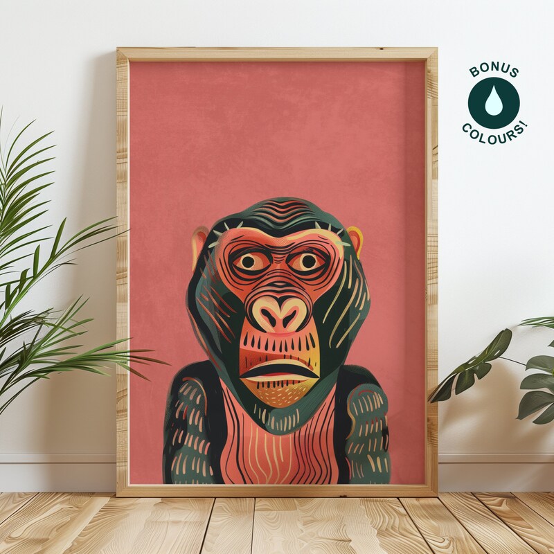 Aztec Monkey Art - Etsy