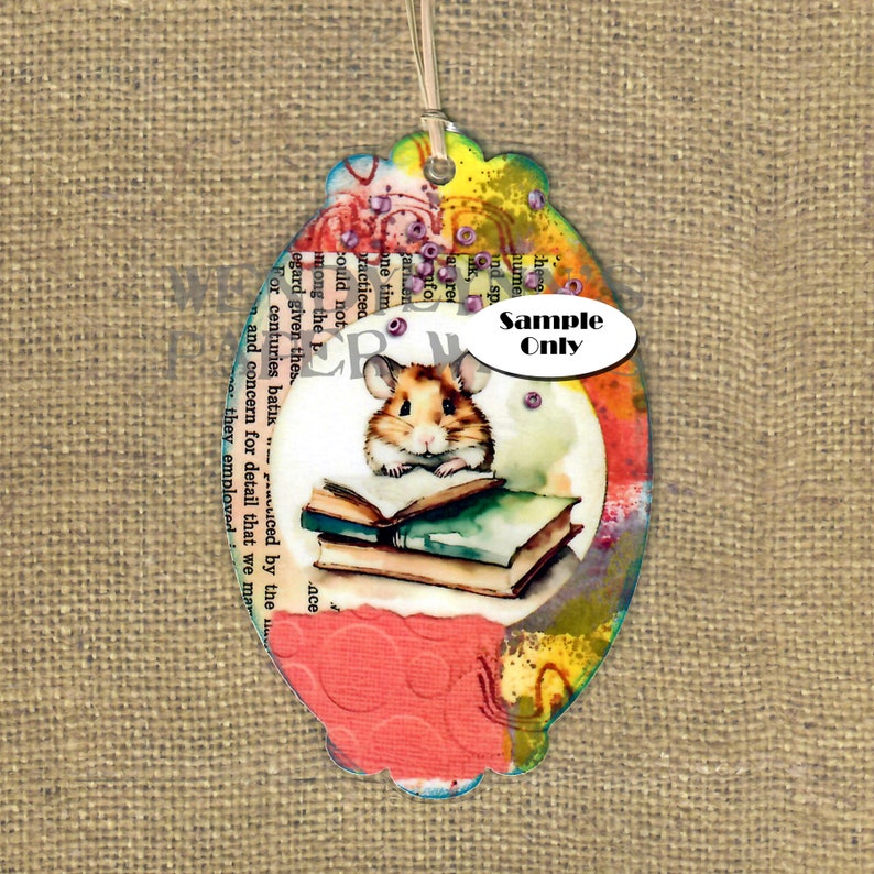 PRINTABLE, Cute Hamsters Reading Books, Instant Download, Digital ...