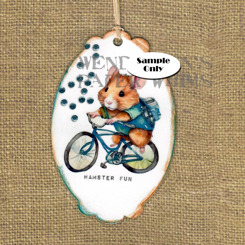 PRINTABLE, Hamsters on Wheels, Blue Bikes, Red Scooter, Instant ...