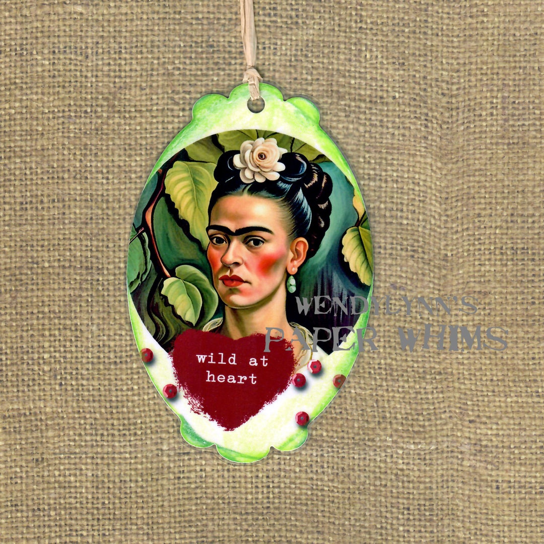 Frida Kahlo Bookmark, Roses in Her Hair, Planner Marker, Journaling Tag ...