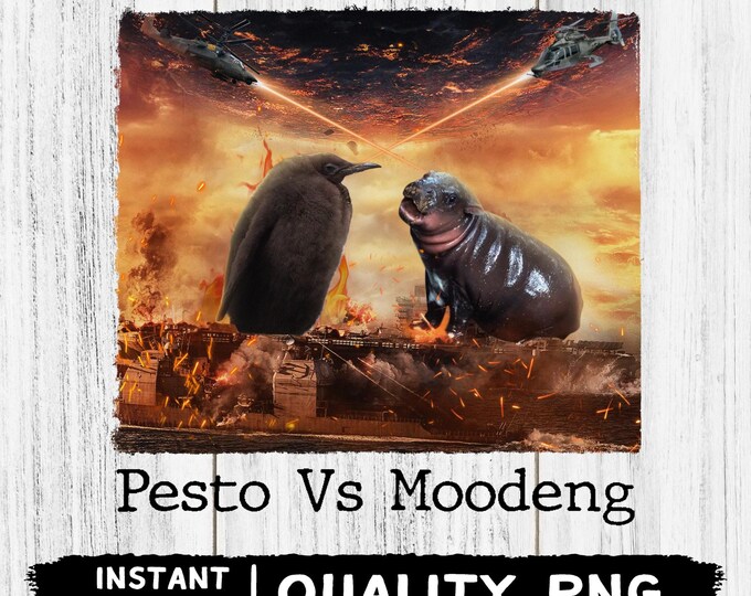 Pesto Penguin and Moo Deng Png, Pesto Png, Pesto Penguin Png, Funny Moo ...