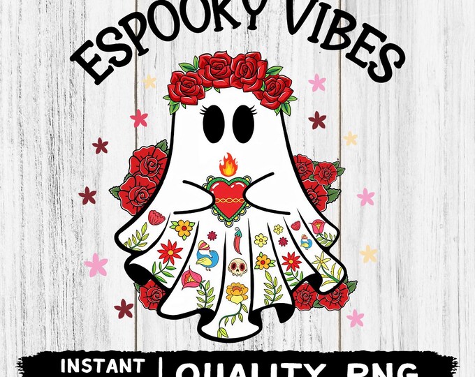 Mexican Ghost Png, Espooky Vibes PNG, Espooky Season, Spooky Conchas ...