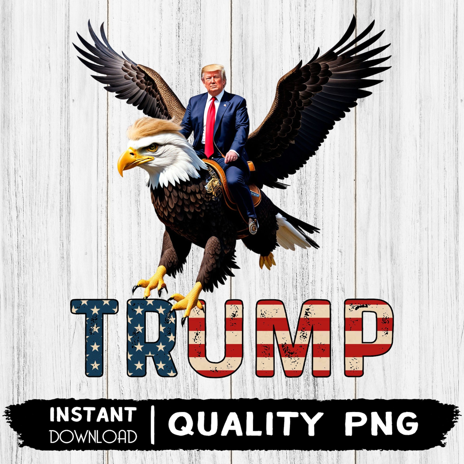 Trump Eagle Png, Trump 2024 Png, MAGA Png, Voting for the Felon Png ...