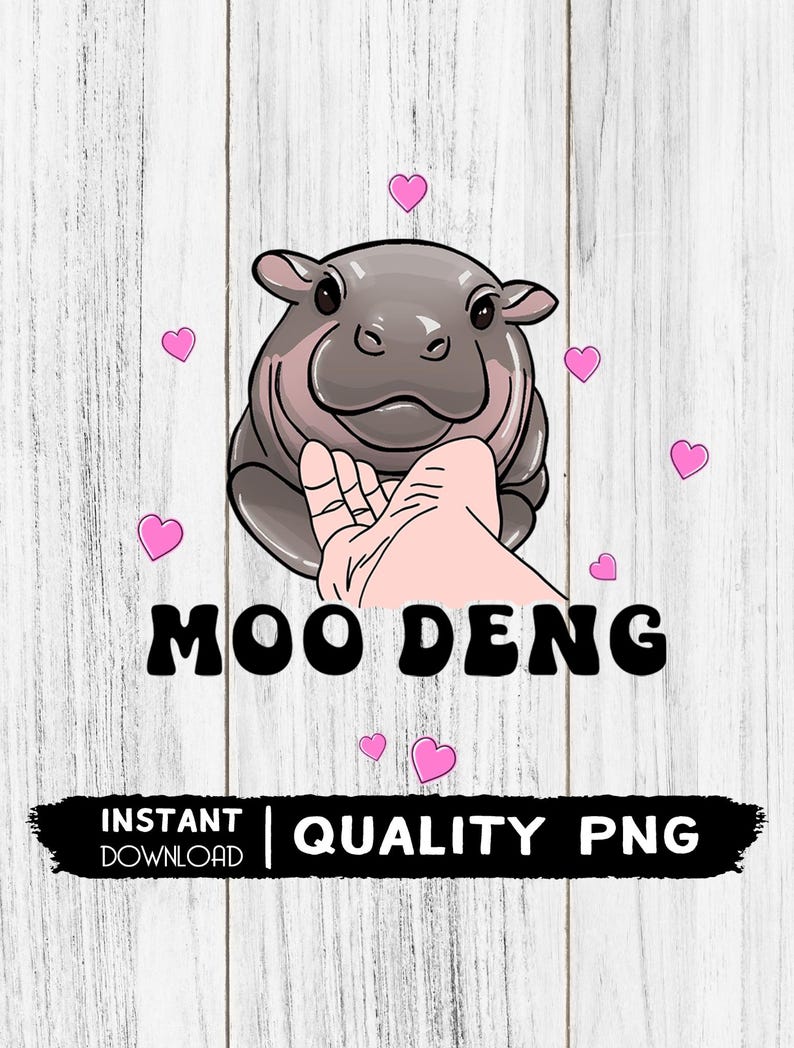 Moo Deng Png, Cute Moo Deng Png, I Love You Moo Deng Png, Trending ...