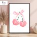 Trendy Pink Bows Wall Art Set of 3, Preppy Poster, College Apartment ...