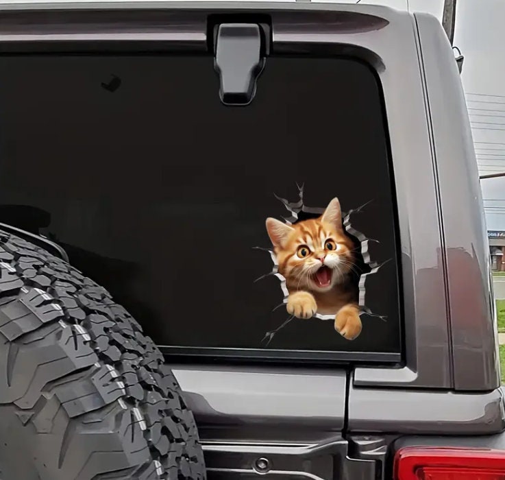 Funny Cat Sticker Series - Etsy