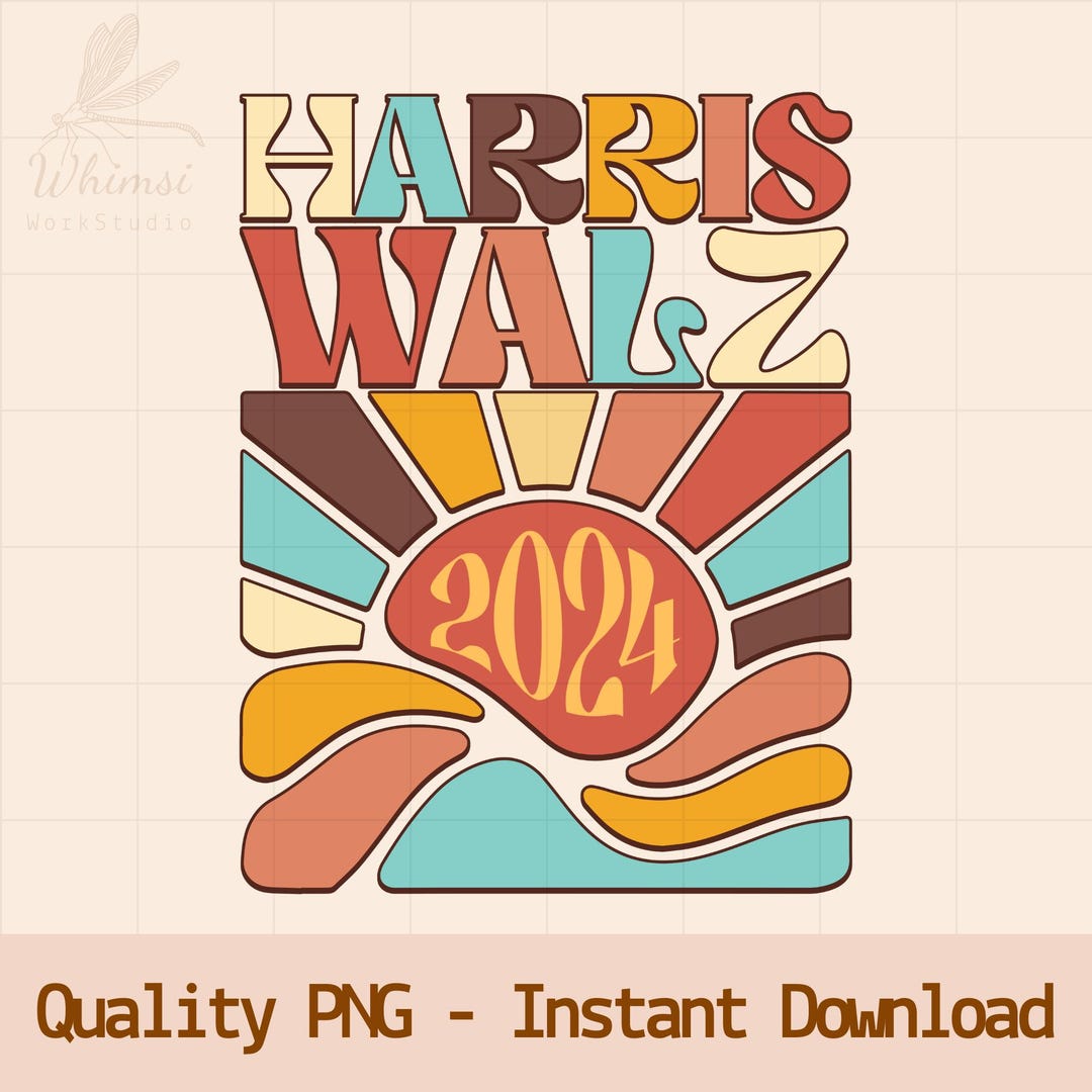 Harris Walz 2024 Png, Kamala Harris Walz PNG, Tim Walz Png, Democrat ...