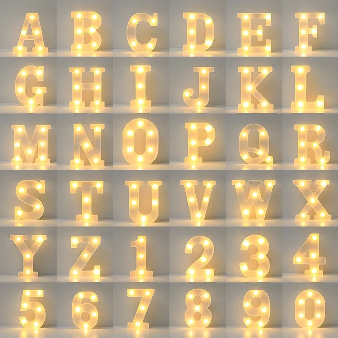 Wedding Marquee Lights Light up Names Wedding Lights Decor 16 CM ...