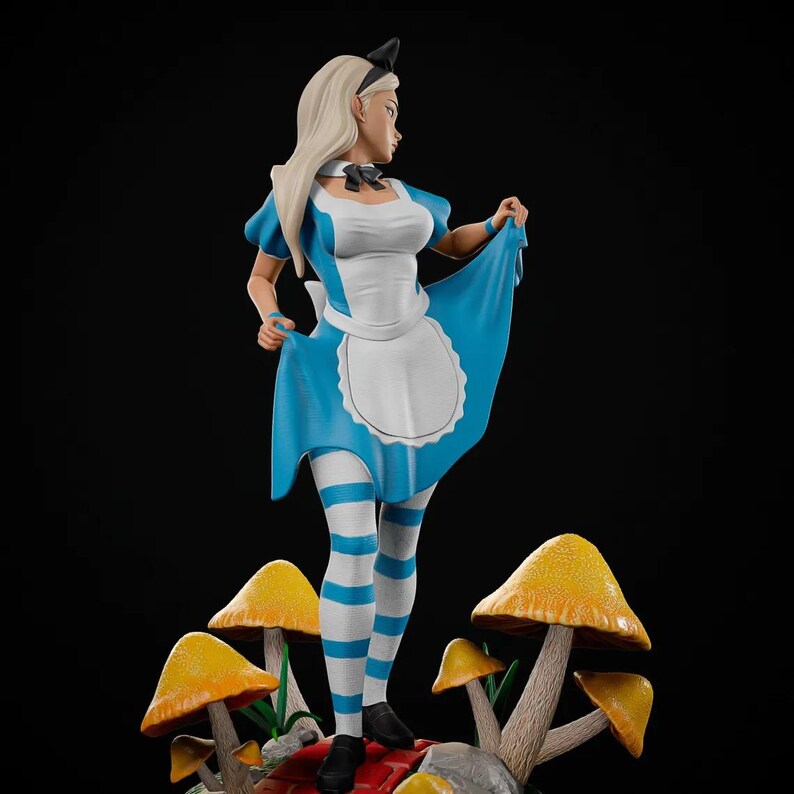 Alice From Alice in Wonderland STL Model for Resin Printer Figure 3D Printing High Quality ...