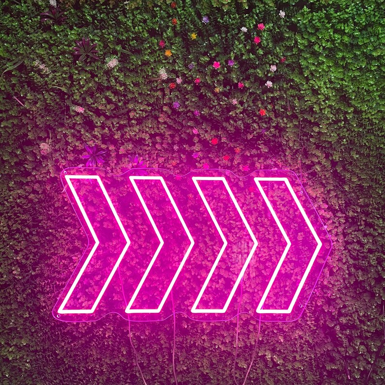 Arrow LED Neon Sign Bar Arrow Neon Sign Arrow Wedding Led Arrow Sign ...