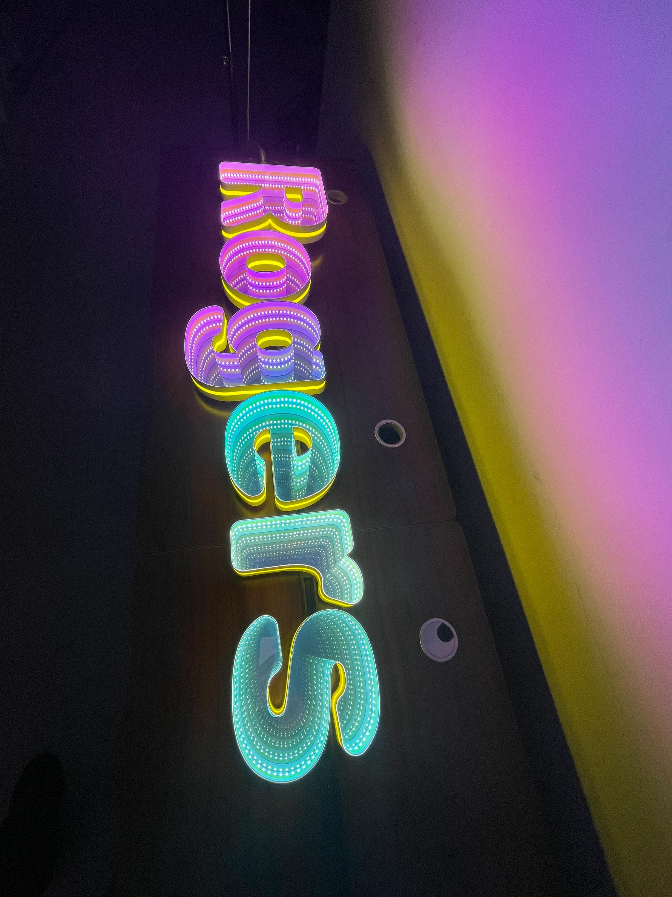 Infinity Mirrors With Track Channel Letters & Numbers, Custom Infinity ...