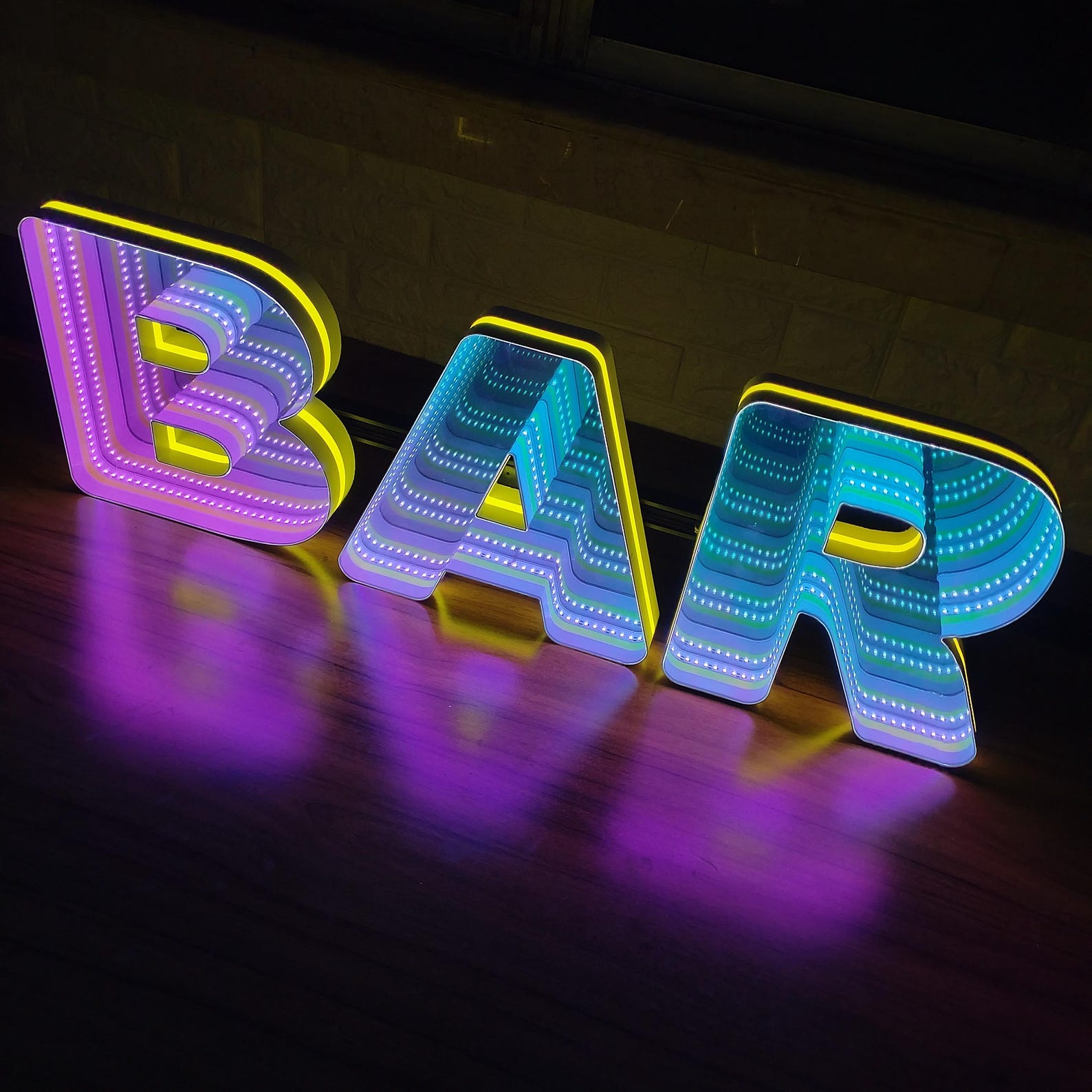 Infinity Mirrors, Custom Infinity Mirrors, Neon Infinity Mirror Sign ...