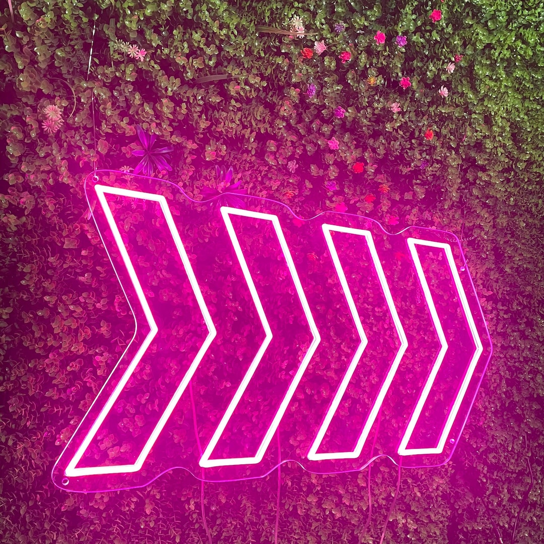 Arrow LED Neon Sign Bar Arrow Neon Sign Arrow Wedding Led Arrow Sign ...