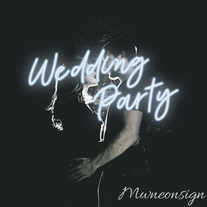 Wedding Party Neon Sign, Neon Wedding Sign, Wedding Decor Neon Light ...