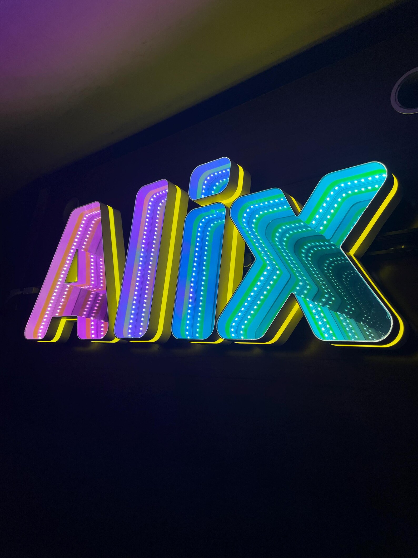 3D Infinity Mirrors With Track Channel Letters & Numbers, Custom ...