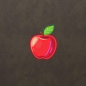 Apple Neon Sign, Custom Fruit Neon Light, Fruit Shop Wall Decor Led ...
