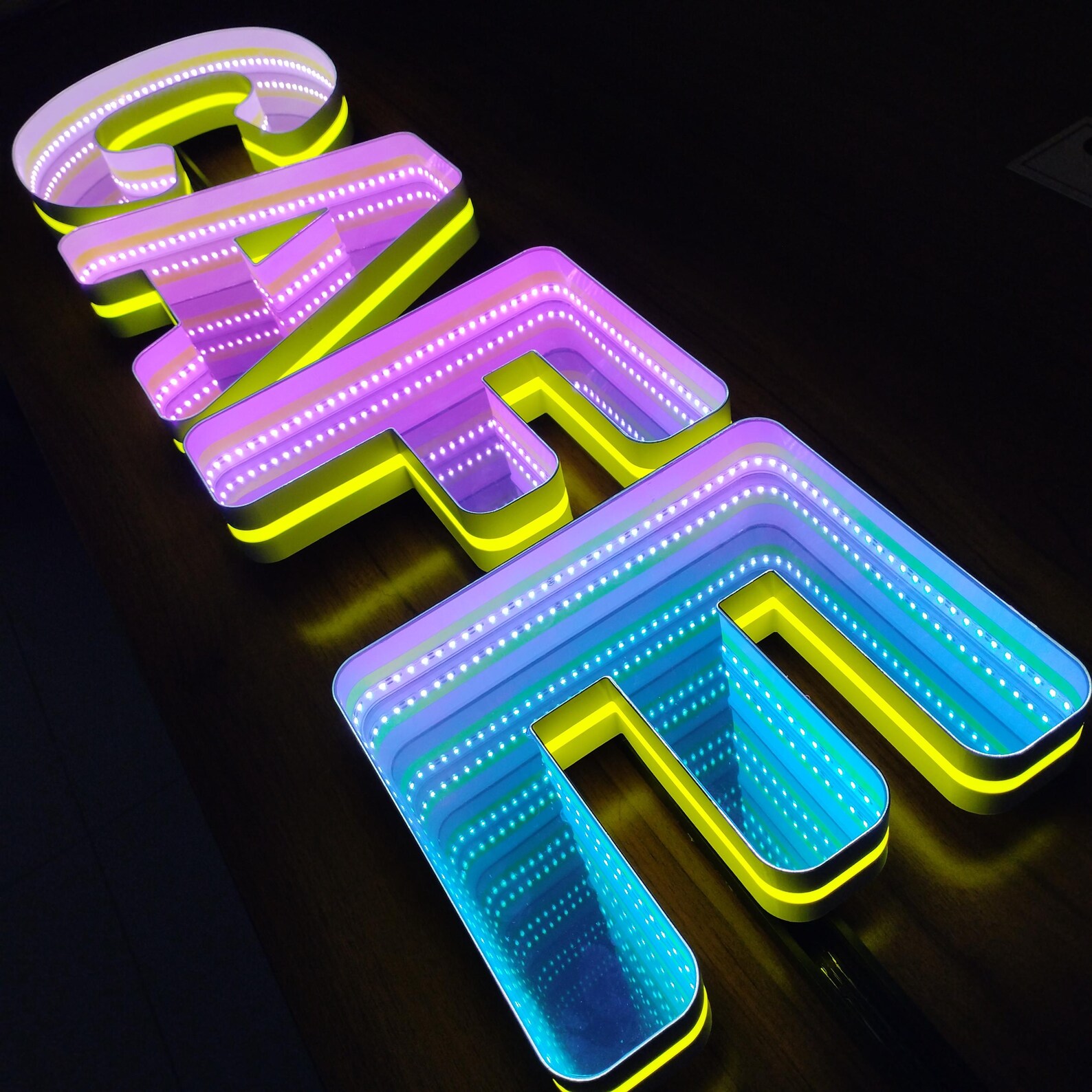 Infinity Mirrors, Custom Infinity Mirrors Sign, Neon Infinity Mirror ...