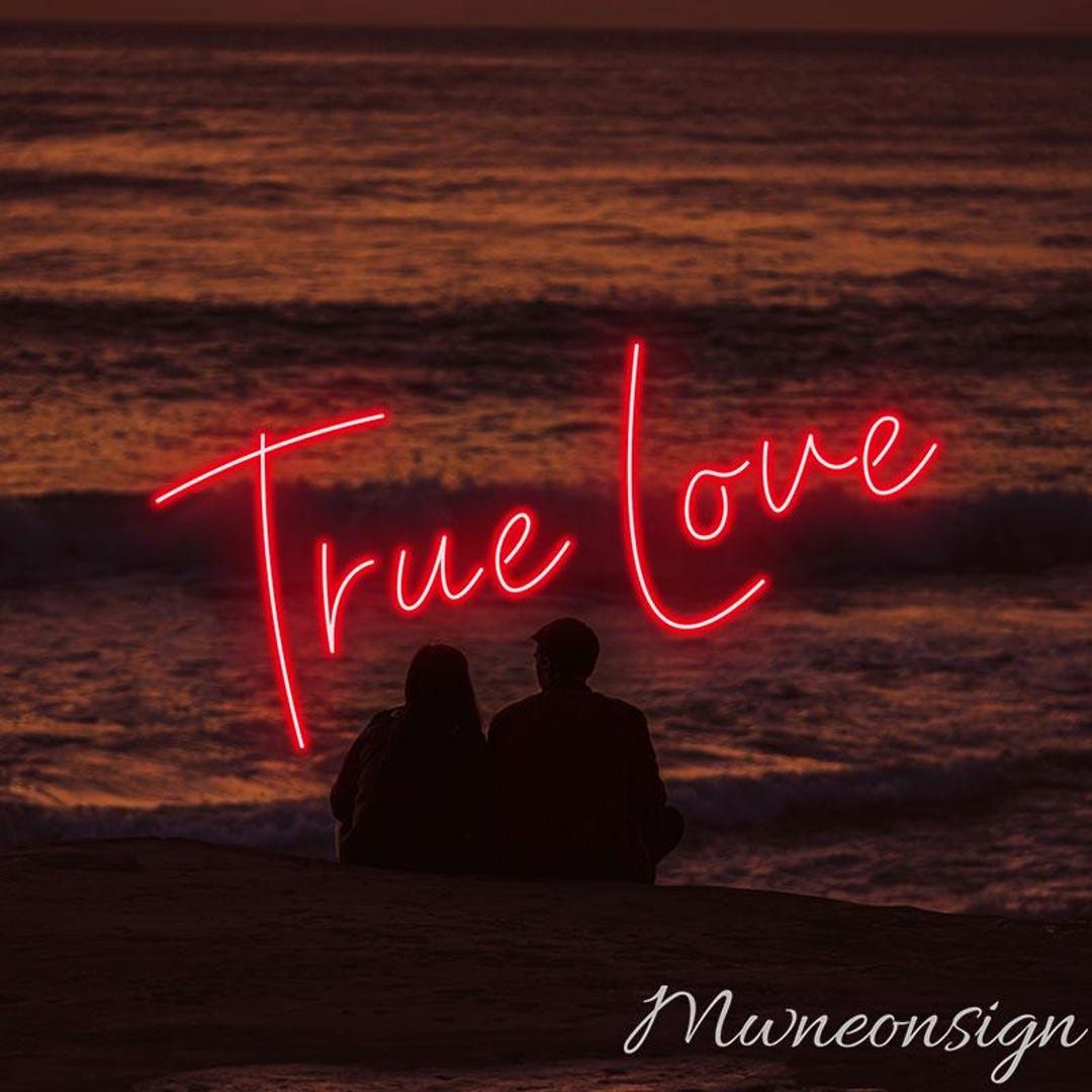 True Love Neon Sign, Romantic Wedding Sign, Neon Wedding Sign, Wedding ...
