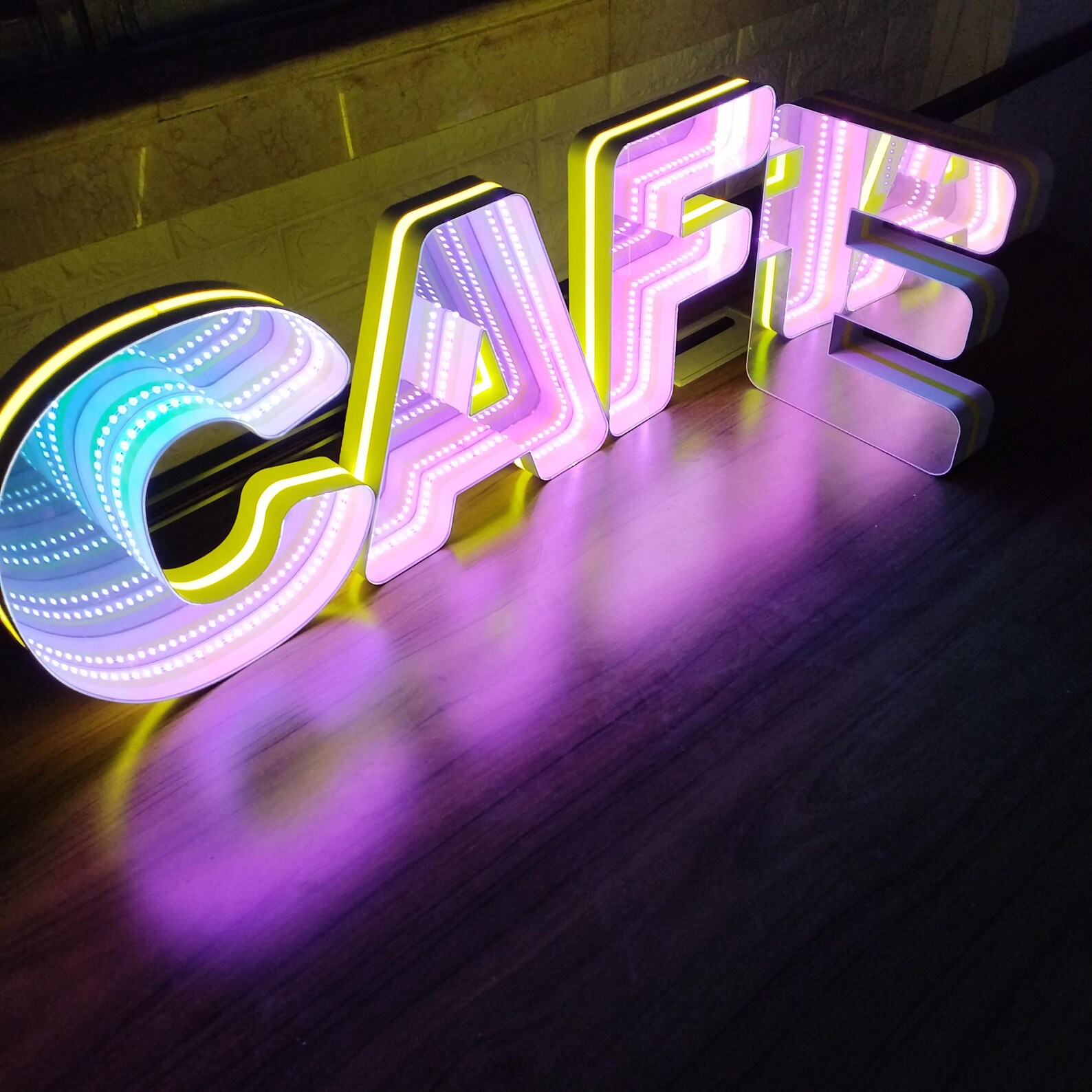 3D Infinity Mirrors With Track Channel Letters, Custom Infinity Mirrors ...