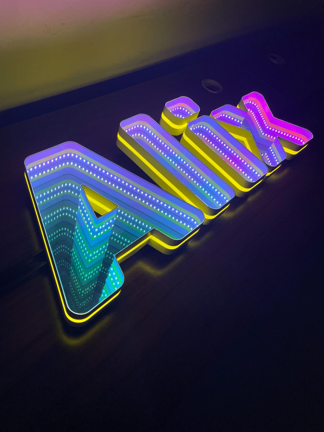 3D Infinity Mirrors With Track Channel Letters & Numbers, Custom ...