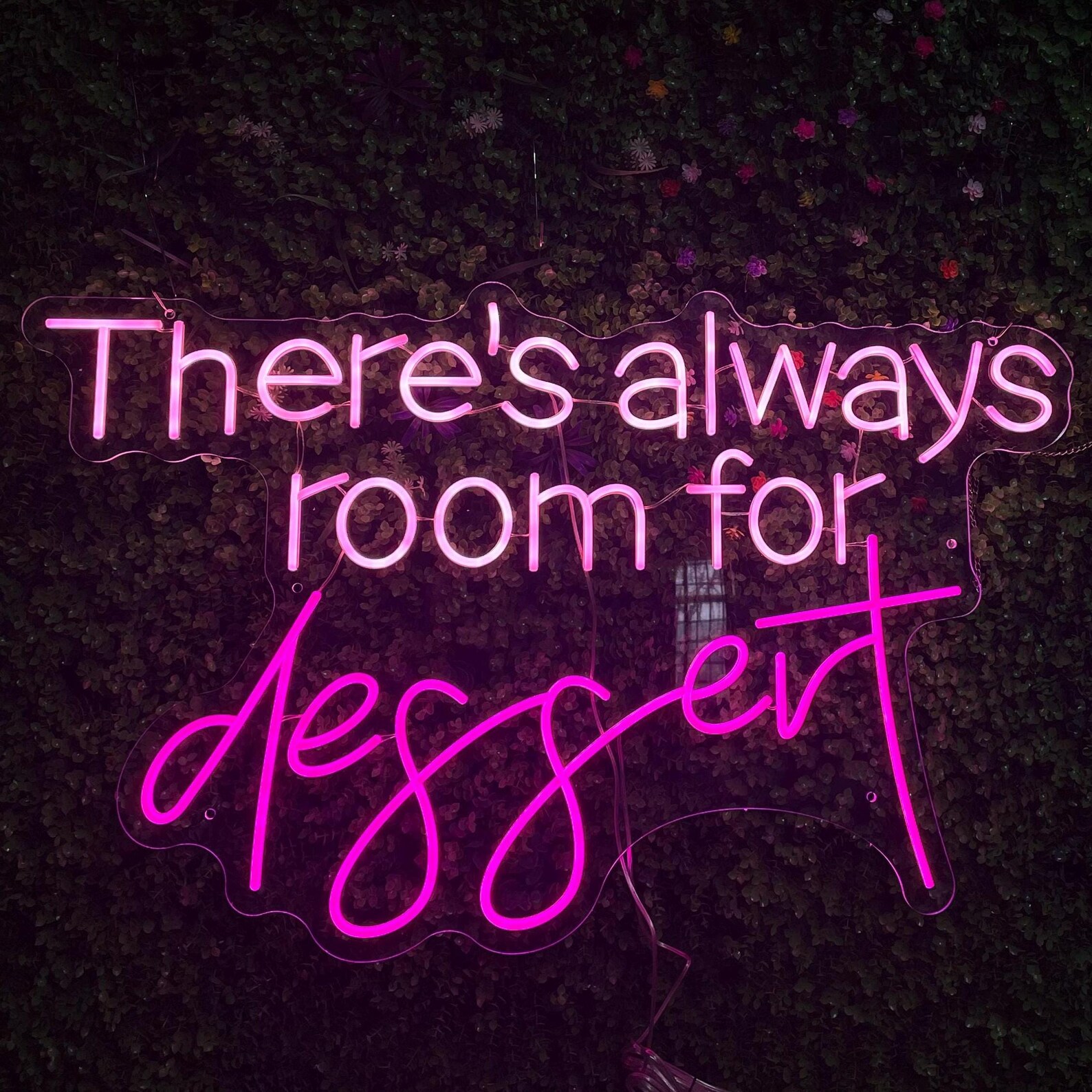 There's Always Room for Dessert Neon Sign | Custom LED Light for Bakery ...