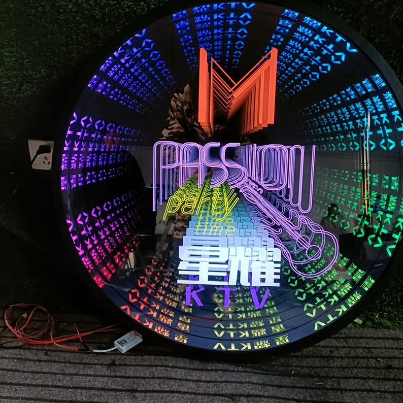Custom Infinity Mirror Neon Sign, Infinity Mirrors LED Light, Custom ...