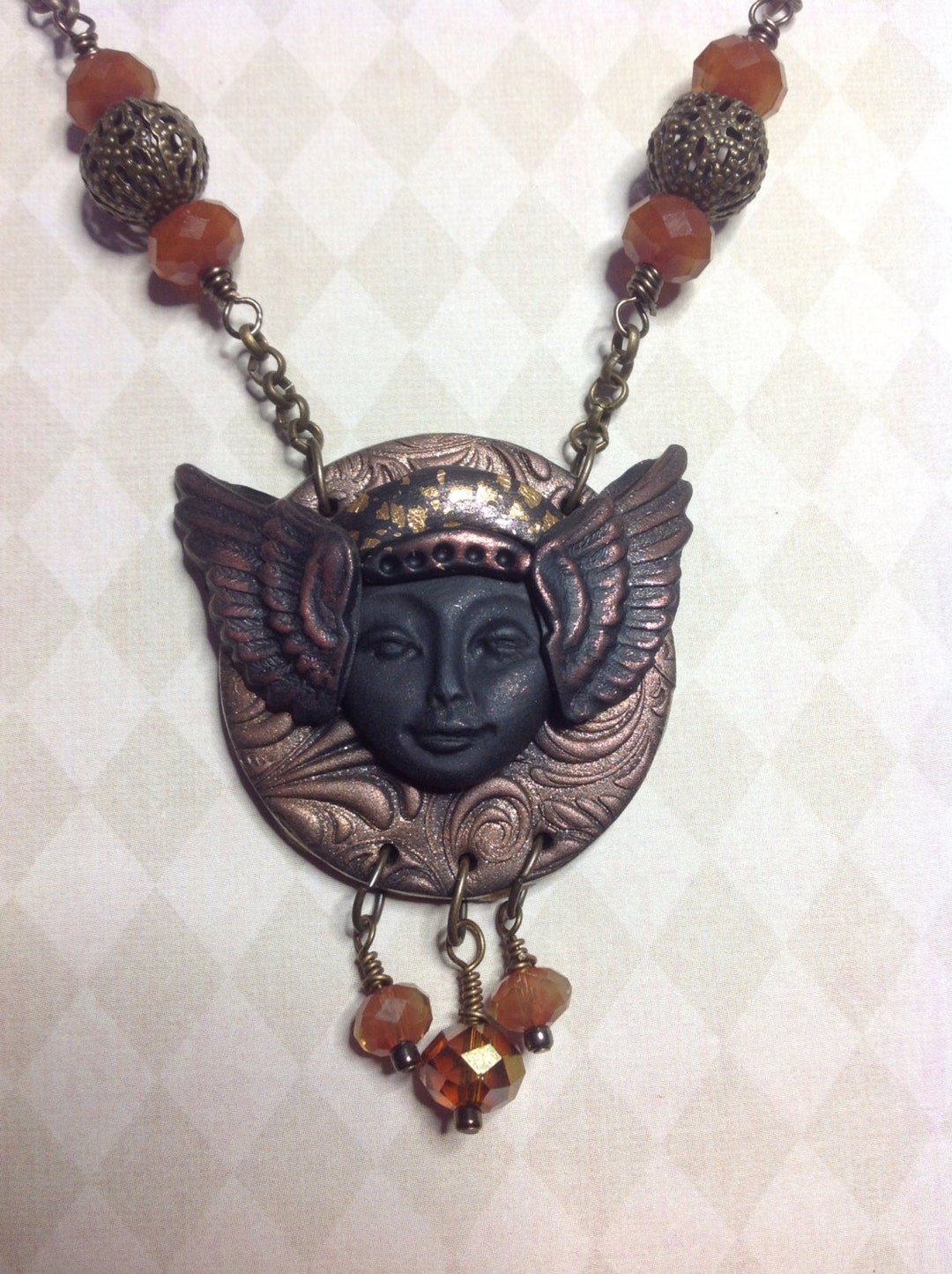 Tribal Woman Face Winged Valkyrie Angel Warrior Raven Crow Totem ...
