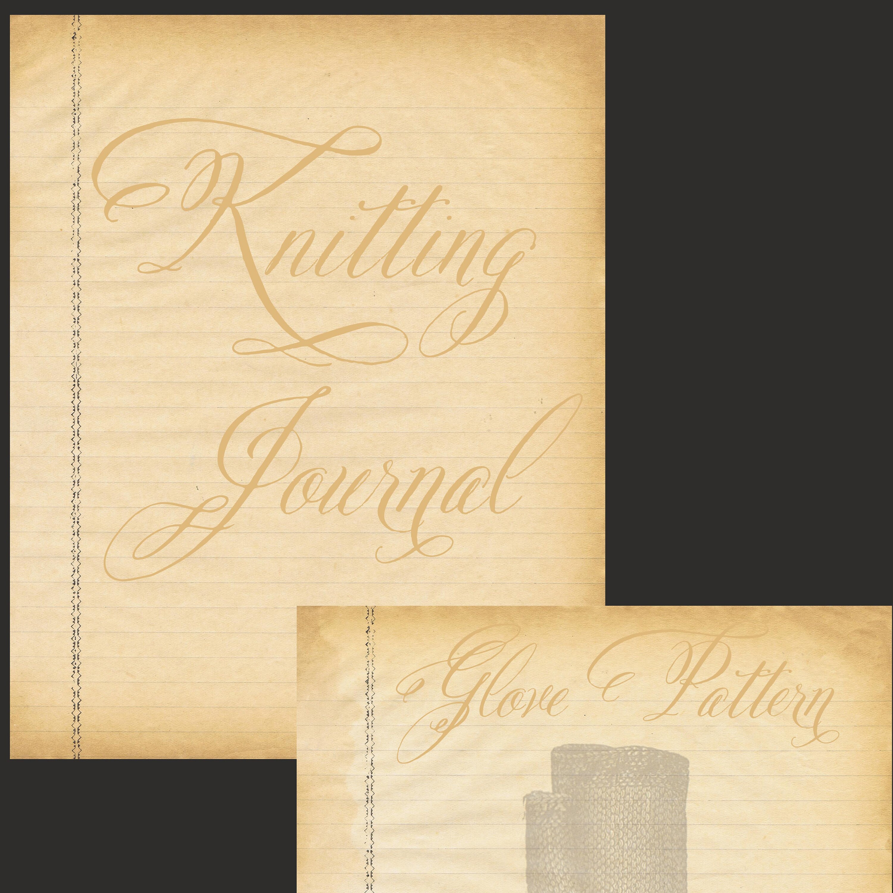 KNITTING JOURNAL Instant Download Digital Journal Papers for Junk ...