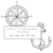 ANCHOR Drawing - COMPASS ROSE Drawing, Nautical Drawing Clipart, Marine ...