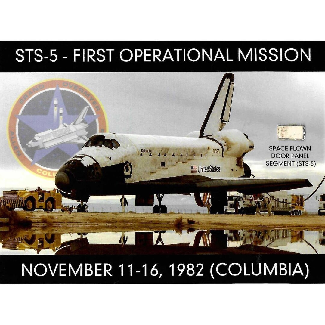 STS-5 Flown Artifact Presentation - Etsy