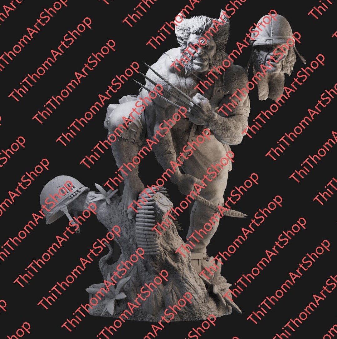 Wolverine 3D Print Digital Model, STL 3D Model File, 3d Print File - Etsy