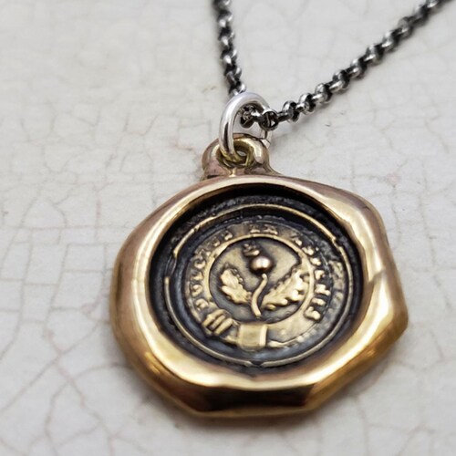 Latin Sweeter After Difficulties Thistle Wax Seal Crest - Etsy