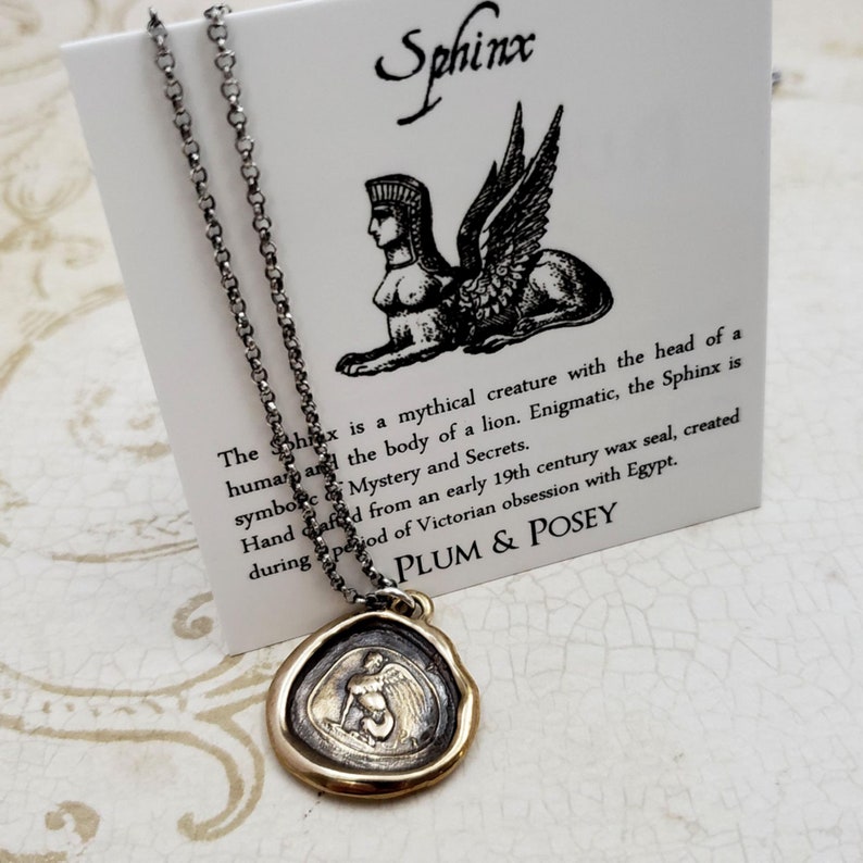 Sphinx Necklace Mystery & Enigma Egyptian Jewelry in - Etsy