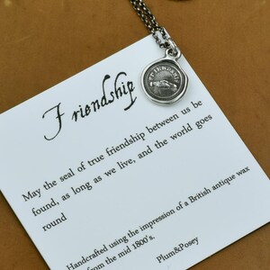 Friendship Jewelry Clasped Hands Friendship Necklace Wax - Etsy