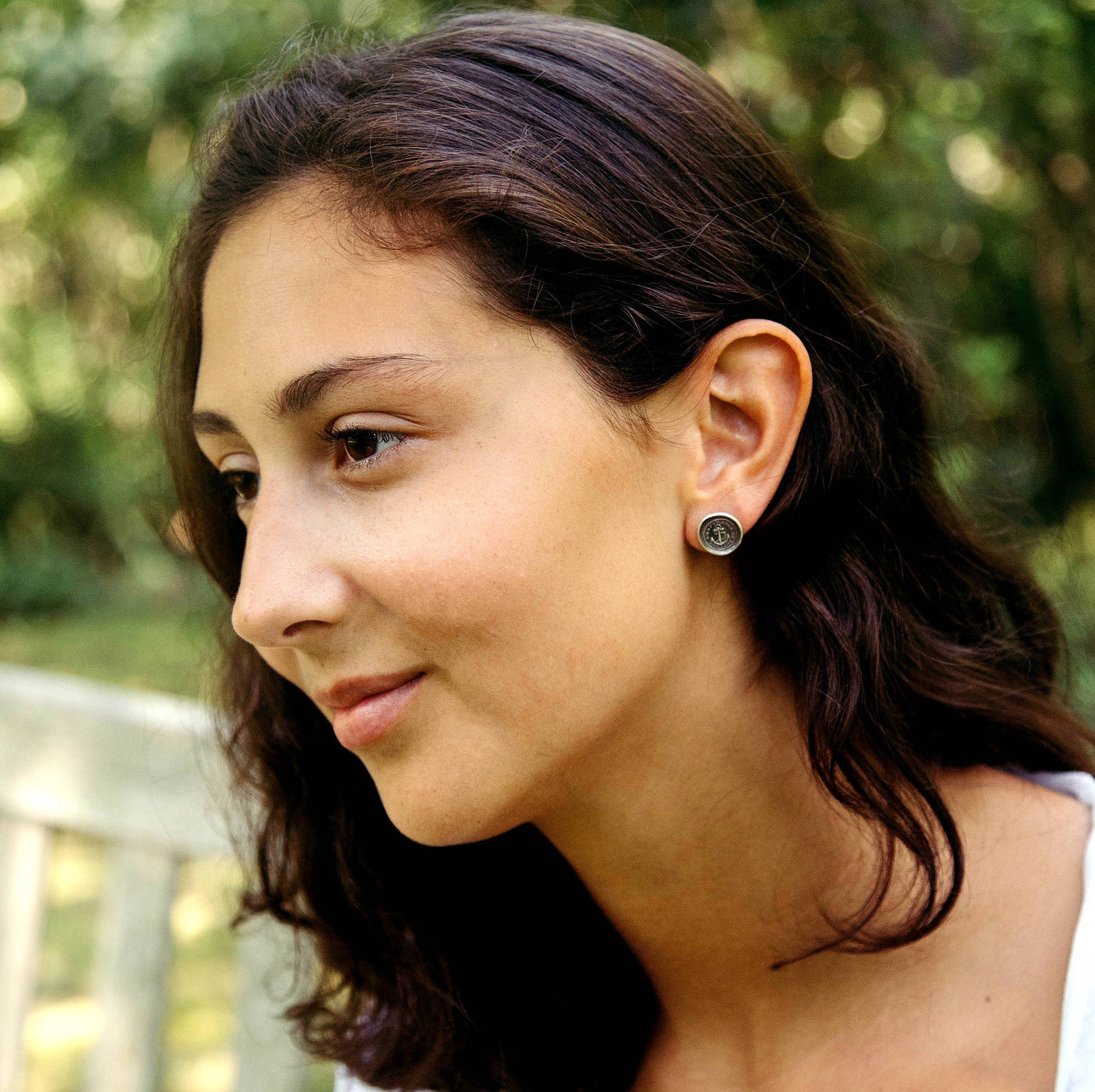 Fearless Eagle Wax Seal Earrings, Silver Stud Earrings, Silver Earrings ...