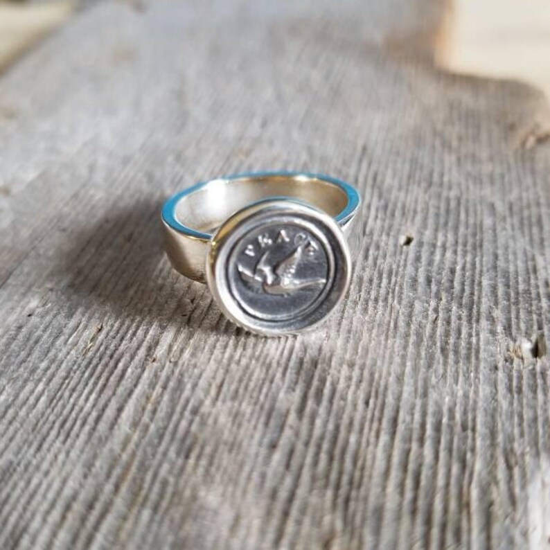 Peace Dove Wax Seal Ring - Whimsy Ring Dove 235R - Etsy