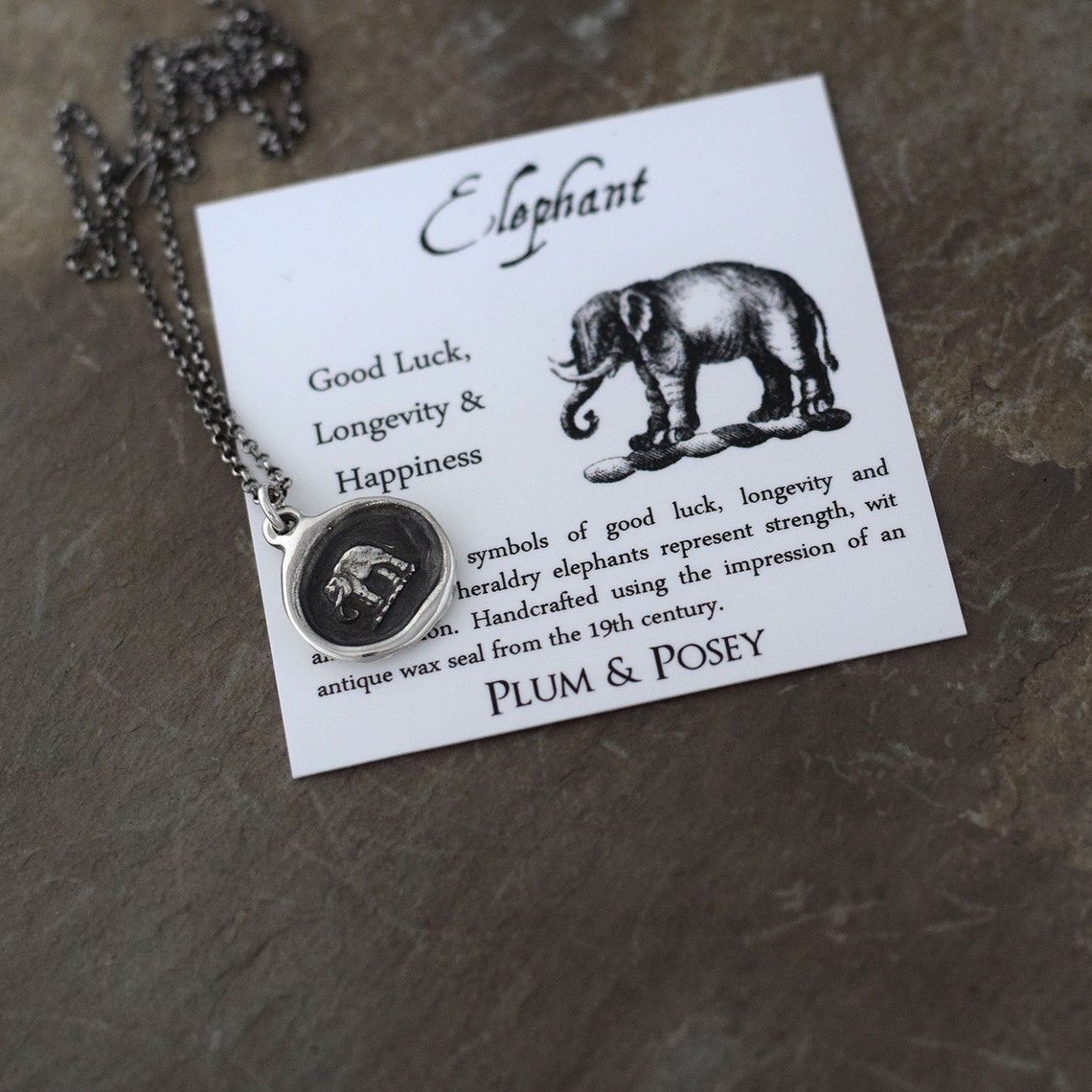 Elephant Wax Seal Ring - Elephant Jewelry Good Luck Ring - Strength ...