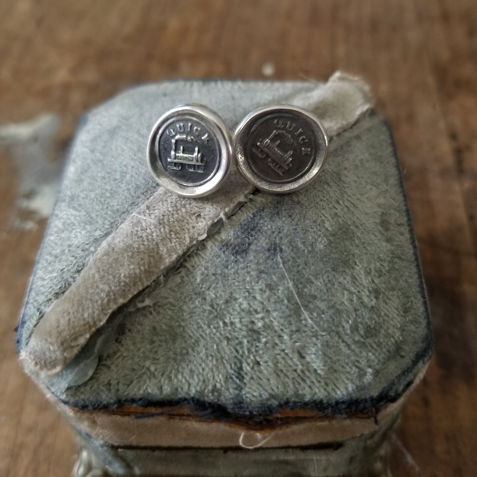 Steam Train Stud Earrings Wax Seal Earrings Quick 187EAR | Etsy