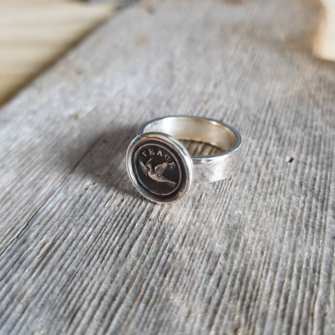 Peace Dove Wax Seal Ring - Whimsy Ring Dove 235R - Etsy