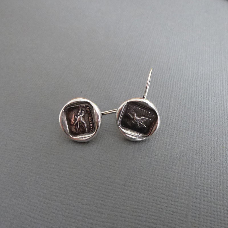 Fearless Eagle Wax Seal Earrings - 239EAR - Etsy