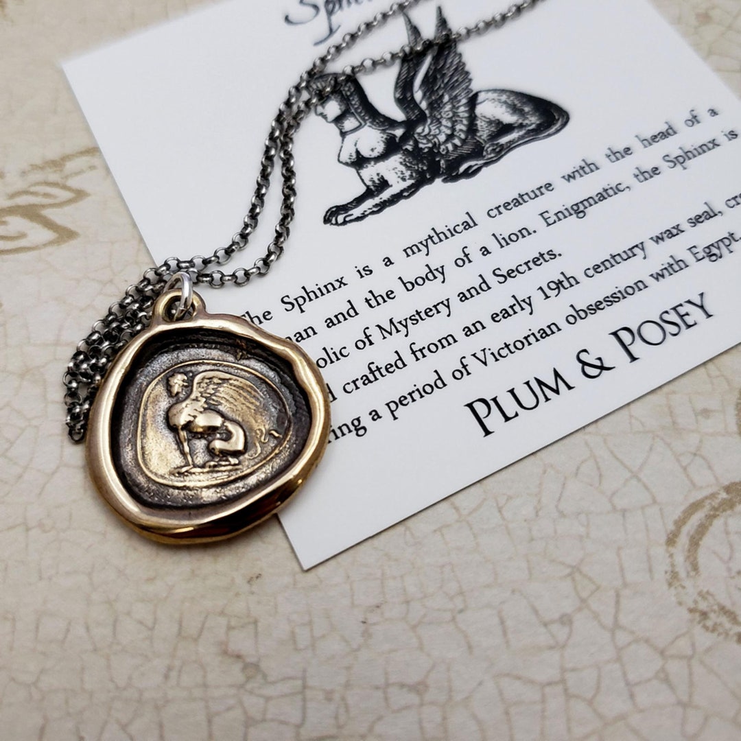 Sphinx Necklace Mystery & Enigma Egyptian Jewelry in - Etsy