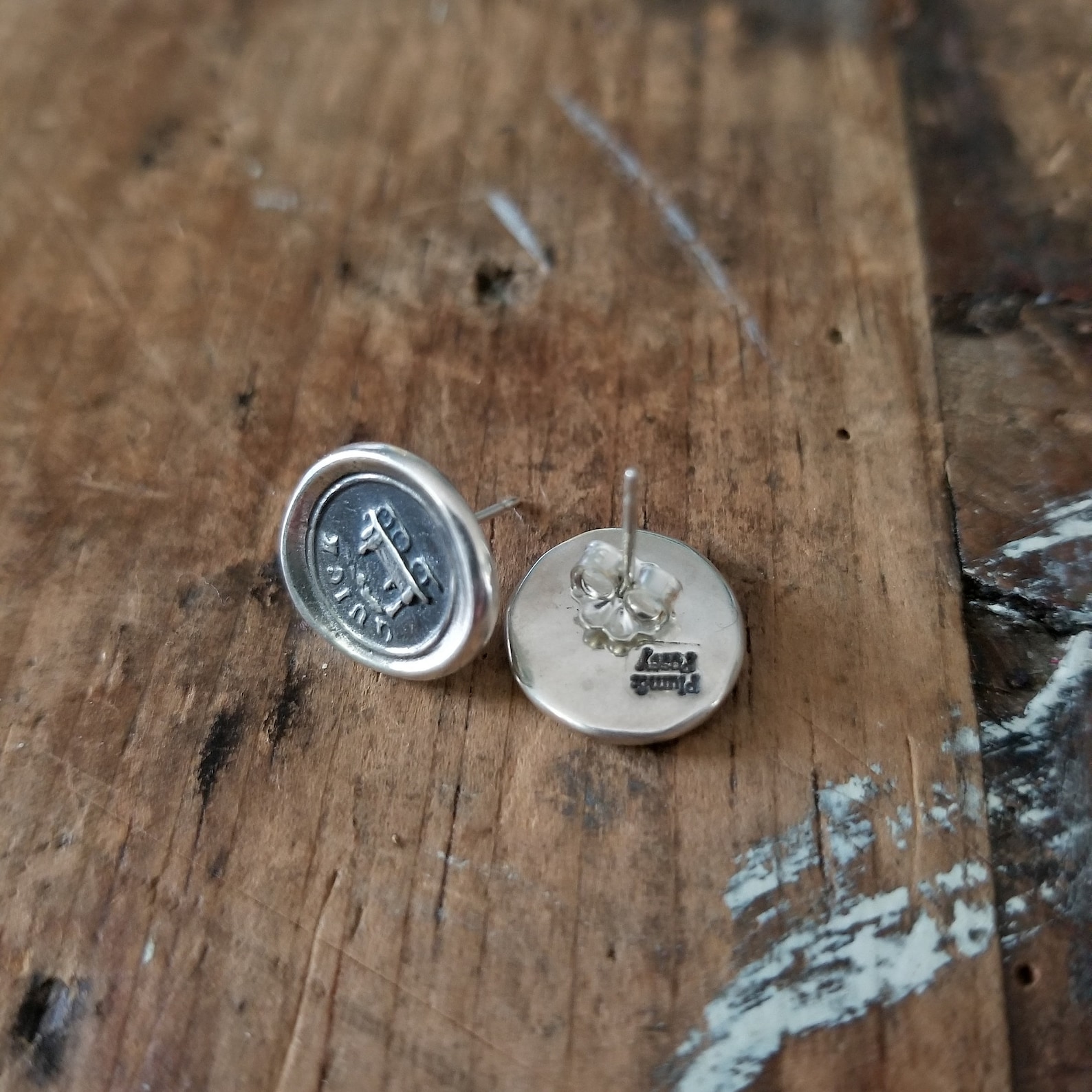 Steam Train Stud Earrings Wax Seal Earrings Quick 187EAR | Etsy