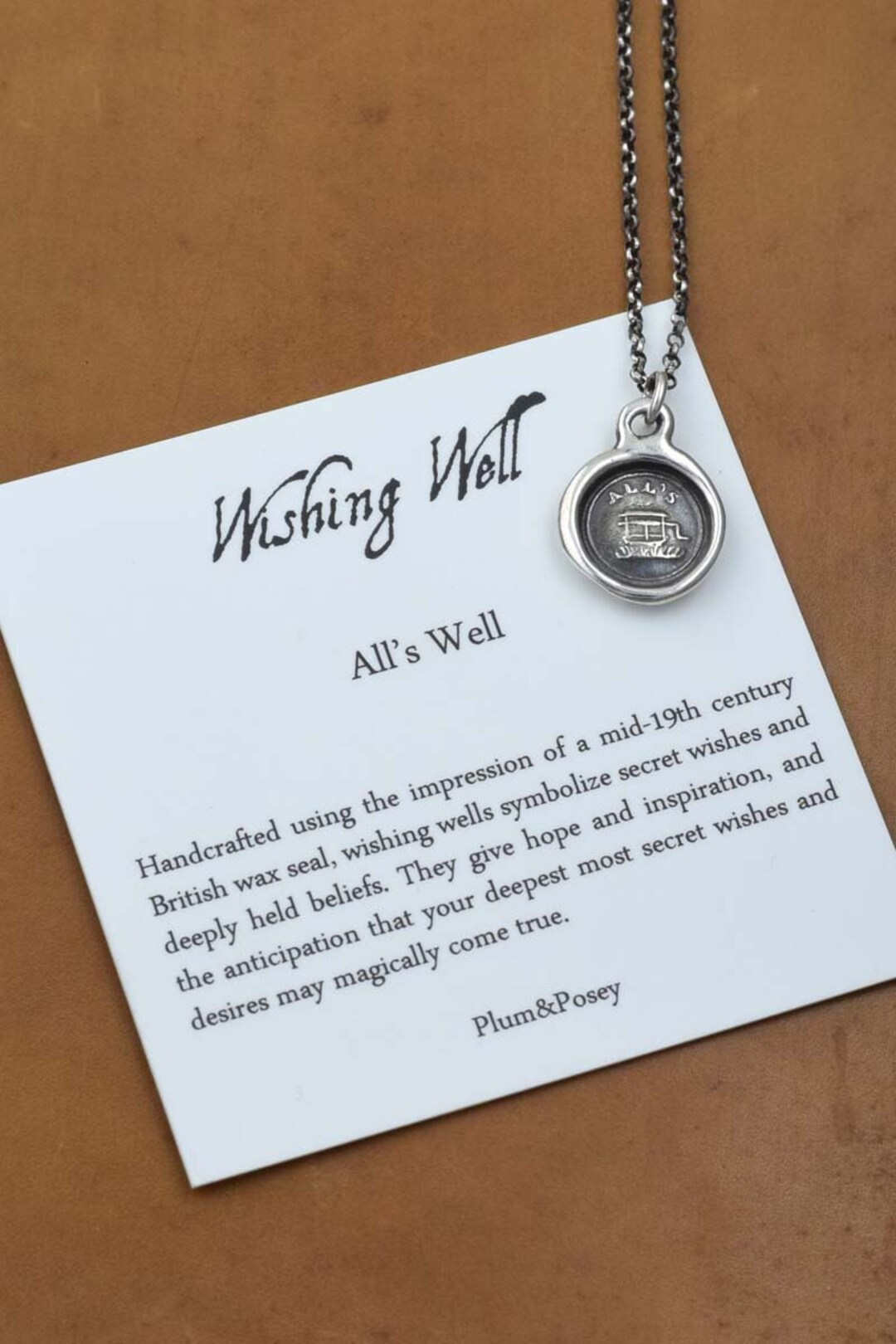 Wax Seal Wishing Well Pendant All's Well 281 - Etsy