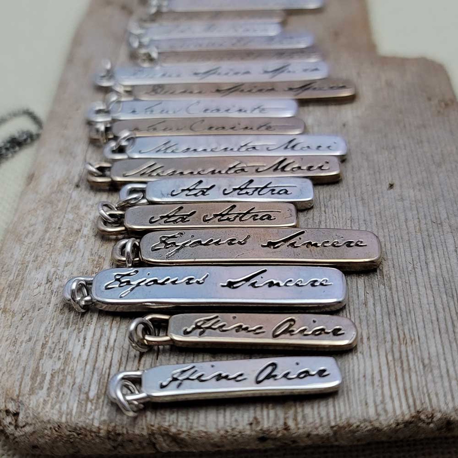 Cave Adsum {beware I'm Here} Sterling Silver or Bronze Latin Motto ...