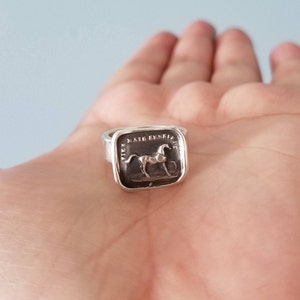 Horse Wax Seal Ring - High Spirited yet Sensitive - 219 - Etsy